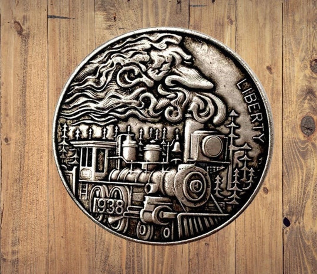 Hobo Coin the Train Classic Western Railroad Vintage Fantasy American ...
