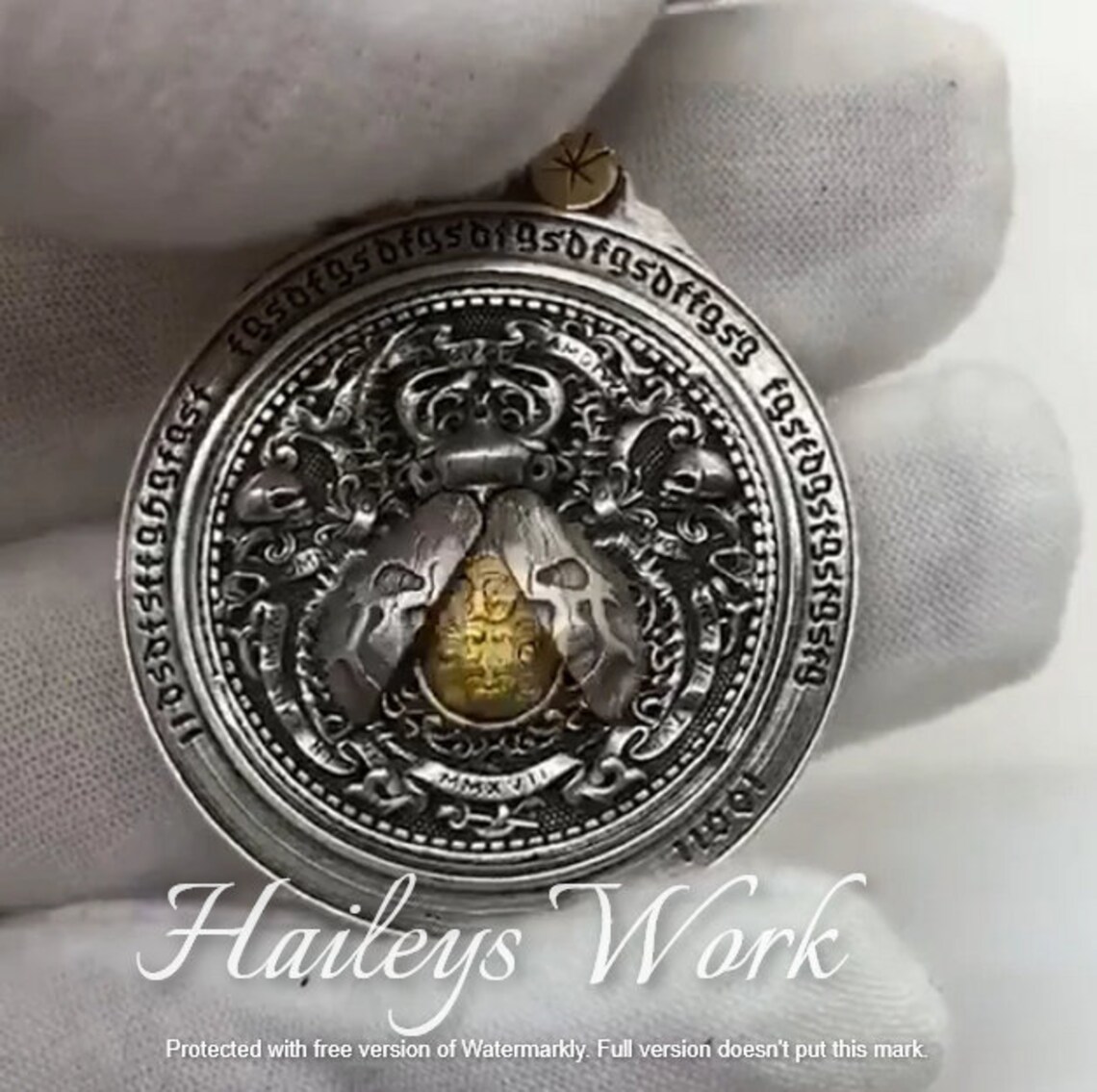 Moving Coin Gold Scarab Beetle Roman Booteen Style Wings Open - Etsy