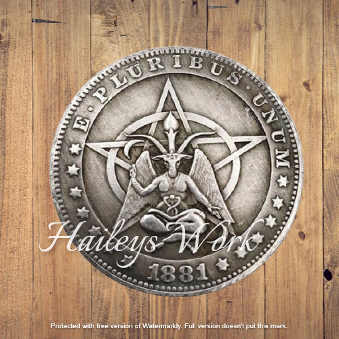 Lucifer Hobo Vintage Devil Stan Hell Worship God Skeleton Morgan Dollar ...