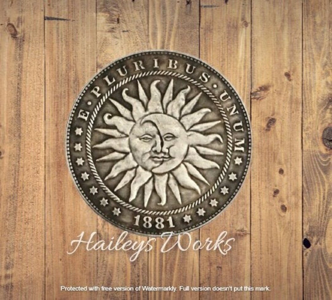 Sun and Moon Hobo Nickel Universe Astronomical Ancient God Greek Roman ...