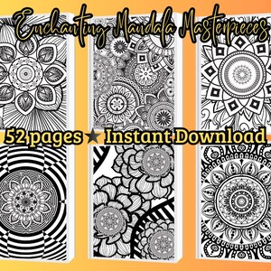 Enchanting Mandala Masterpieces | Intricate Printable Mandala Coloring ...