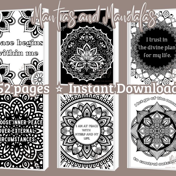 Mantra Coloring Pages - Etsy