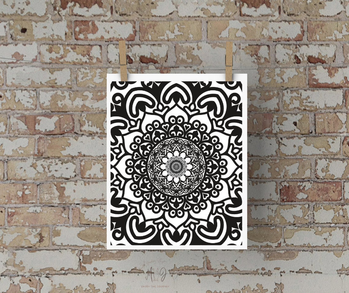 Enchanting Mandala Masterpieces. Intricate Mandala Coloring Pages for a ...