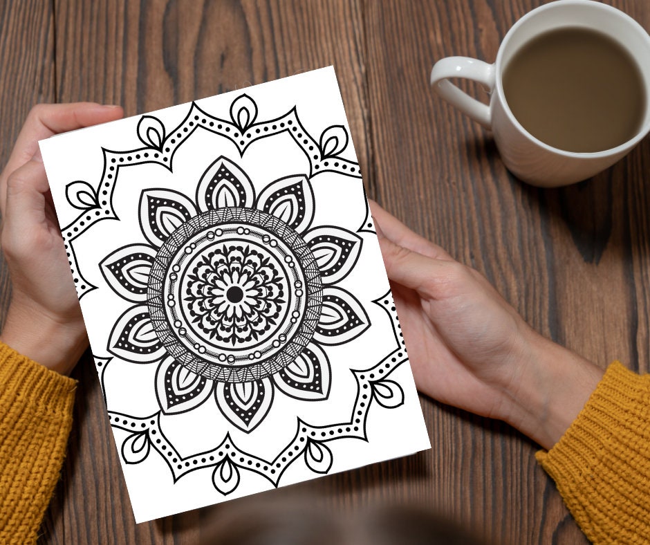 Enchanting Mandala Masterpieces. Intricate Mandala Coloring Pages for a ...