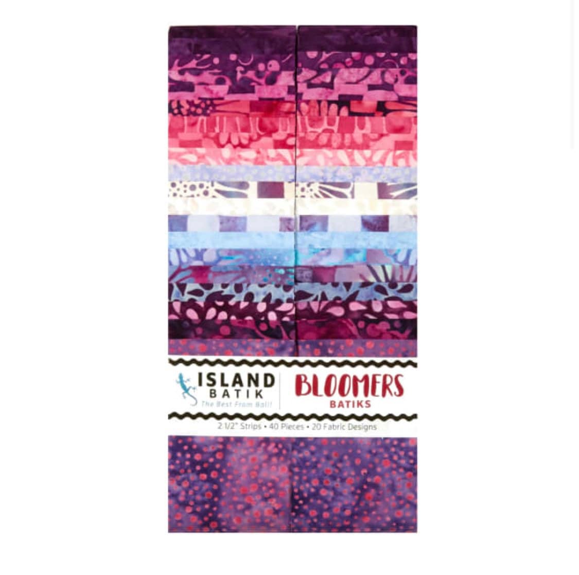 Bloomers Strip Set/jelly Roll Island Batik - Etsy