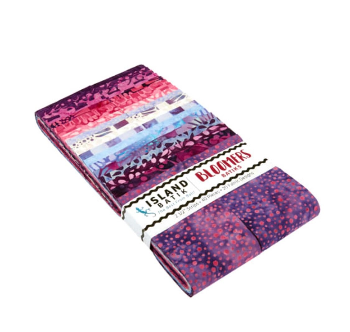 Bloomers Strip Set/jelly Roll Island Batik - Etsy