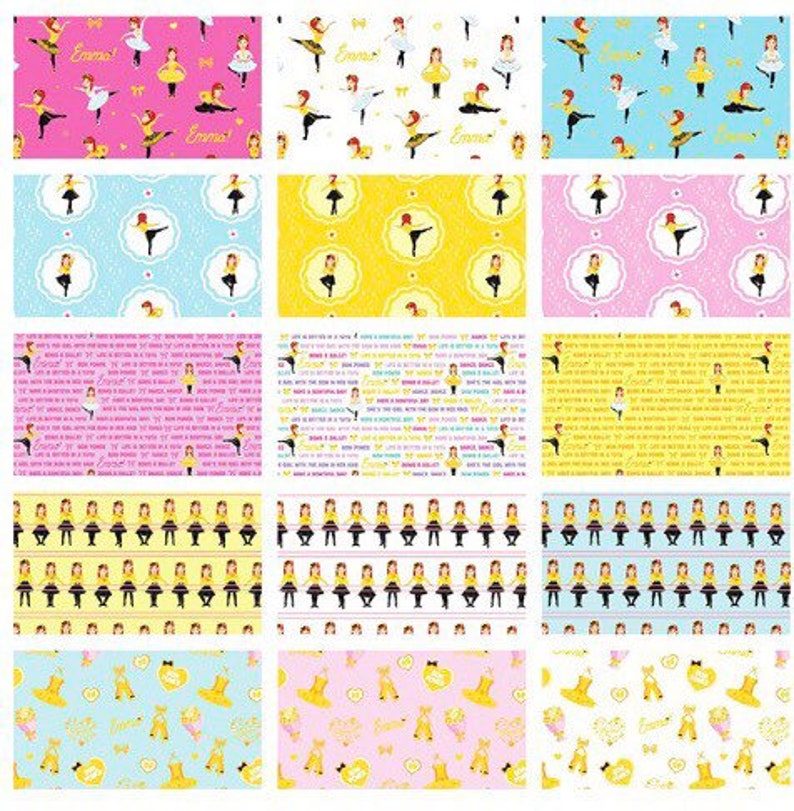 Emma the Wiggles by Riley Blake Ballerina Dance Ballet Girl - Etsy Ireland