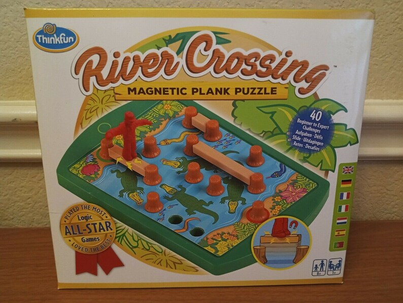 Thinkfun River Crossing Magnetic Plank Puzzle Logic Game NEW | Etsy