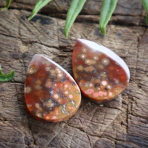 River Jasper Pair Just Like Ocean Jasper : Size 22164 Mm - Etsy