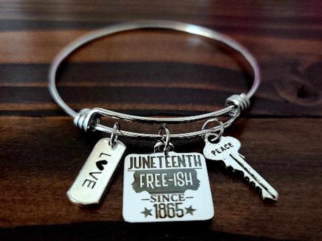 Juneteenth Charm Bracelet, Freedom Bracelet, Empowering Bracelet, Black ...