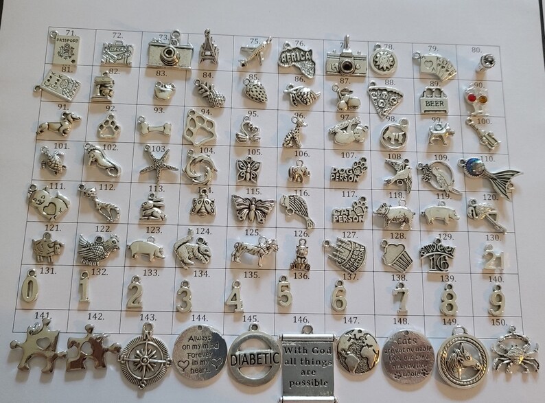 Personalized Charm Bracelet Custom Charm Bracelet Initial | Etsy