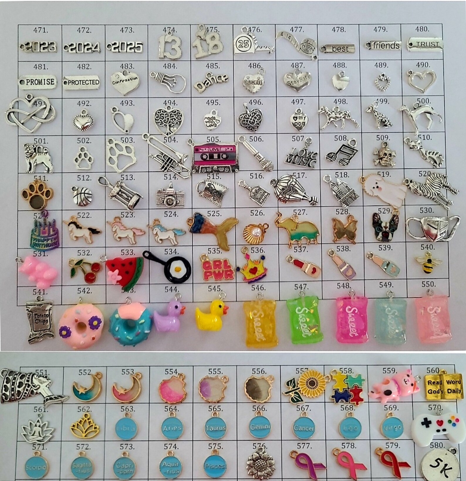 Personalized Charm Bracelet Custom Charm Bracelet Initial - Etsy