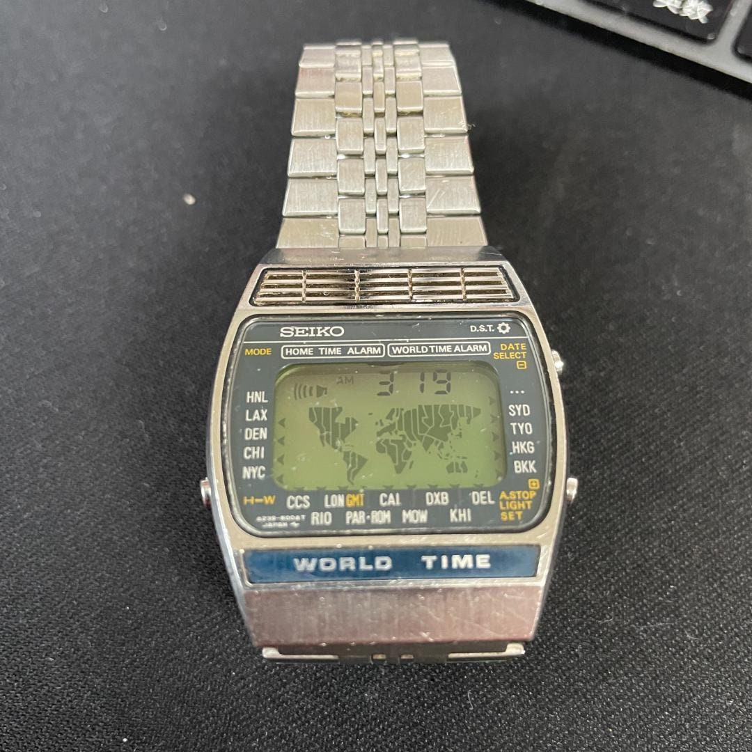 Vintage SEIKO Worldtimer A239-502A Digital Watch / Retro - Etsy