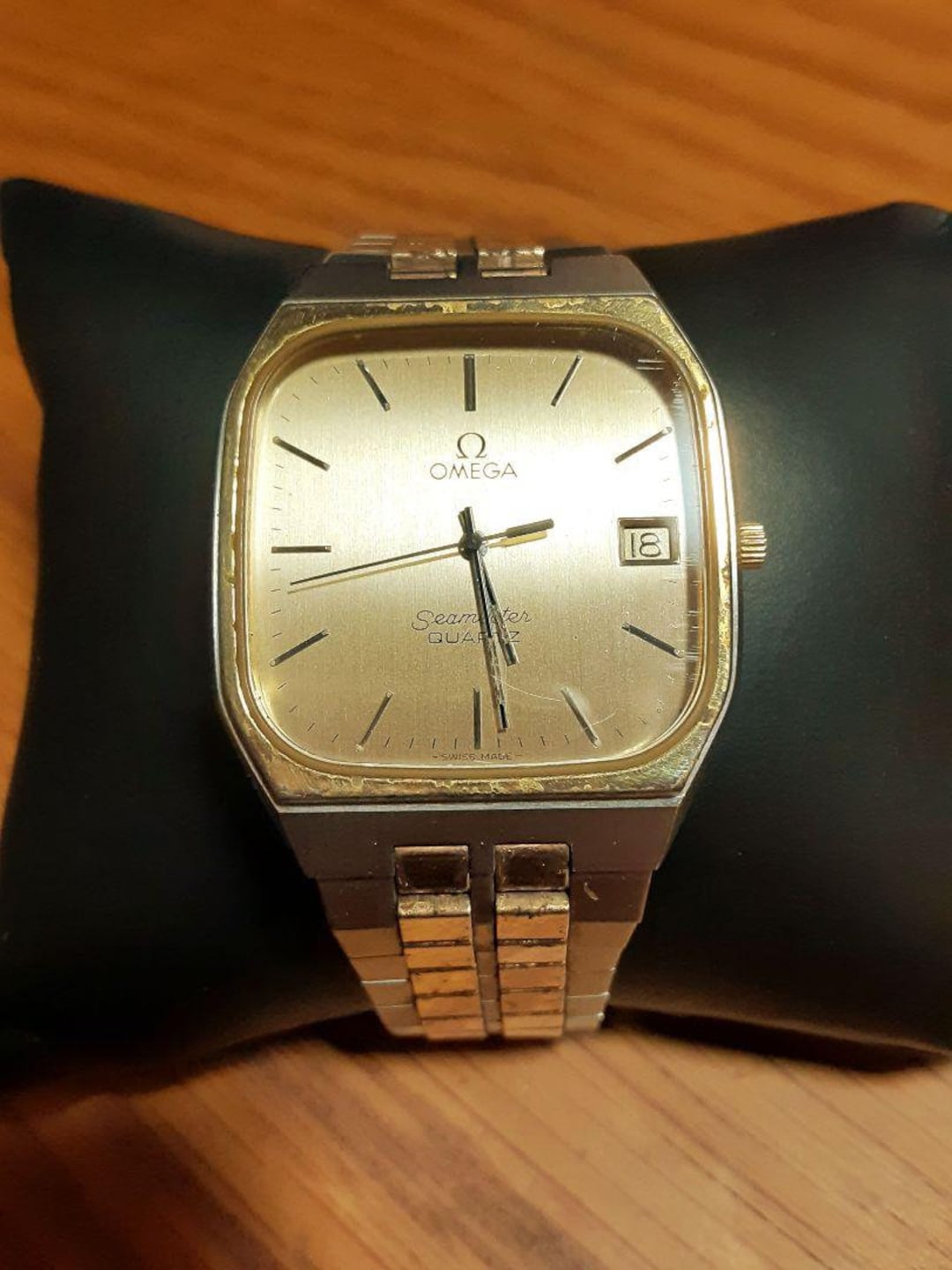 Vintage Omega Seamaster Quartz Watch Gold Silver / Vintage - Etsy UK