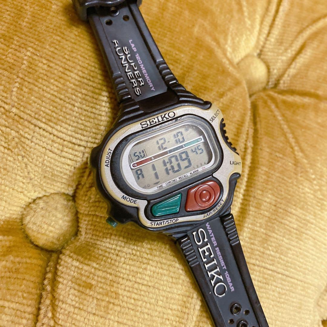 Vintage S640-4000 Super Runners LAP 120 Memory Digital Watch / Vintage ...