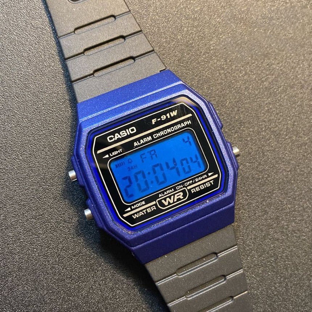 Custom CASIO Cheap Casio F-91W LCD Invert Custom Casio Watch / - Etsy