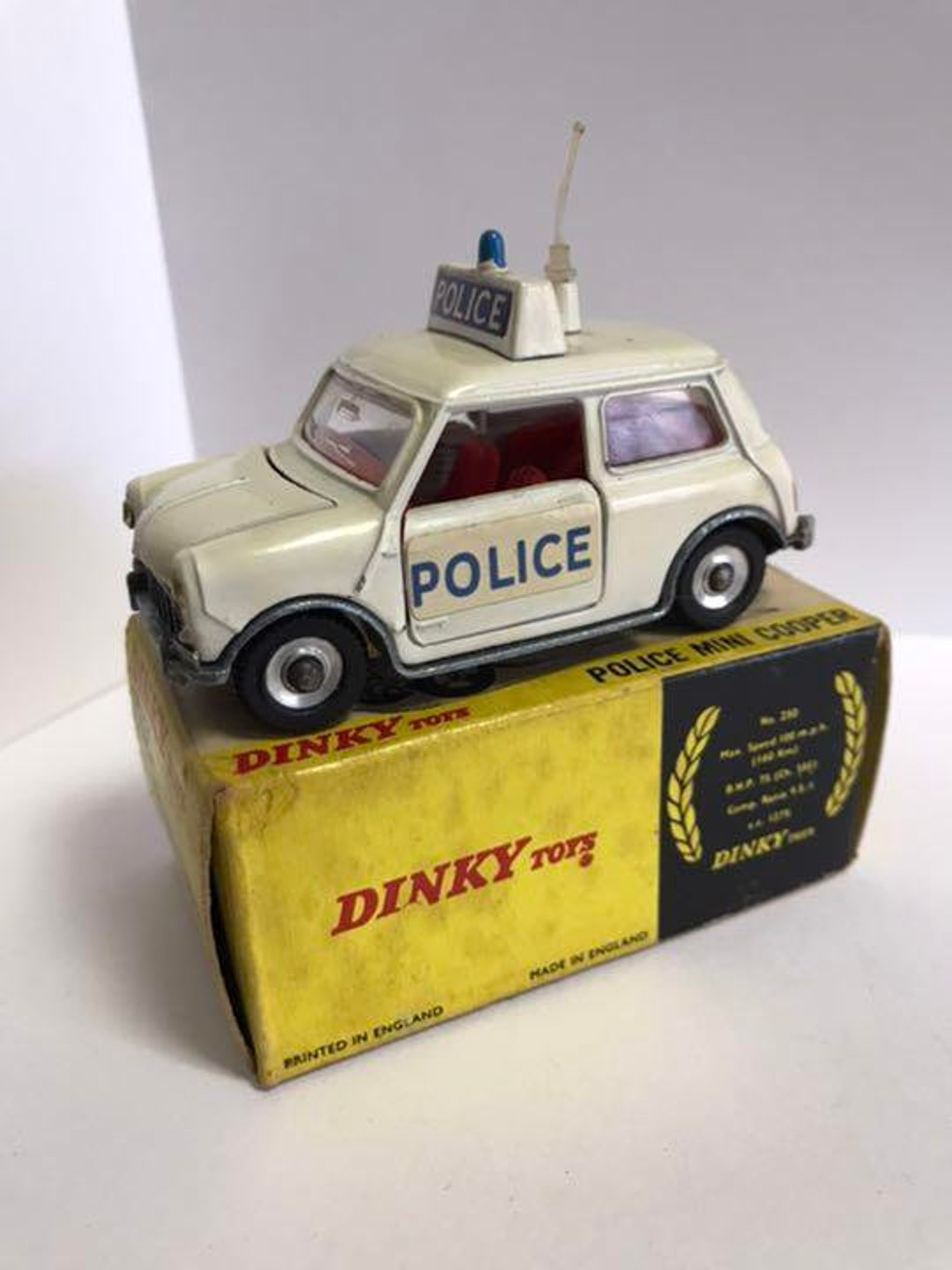 Vintage Dinky Toys Mini Cooper S 'police Car' 1967 - Etsy