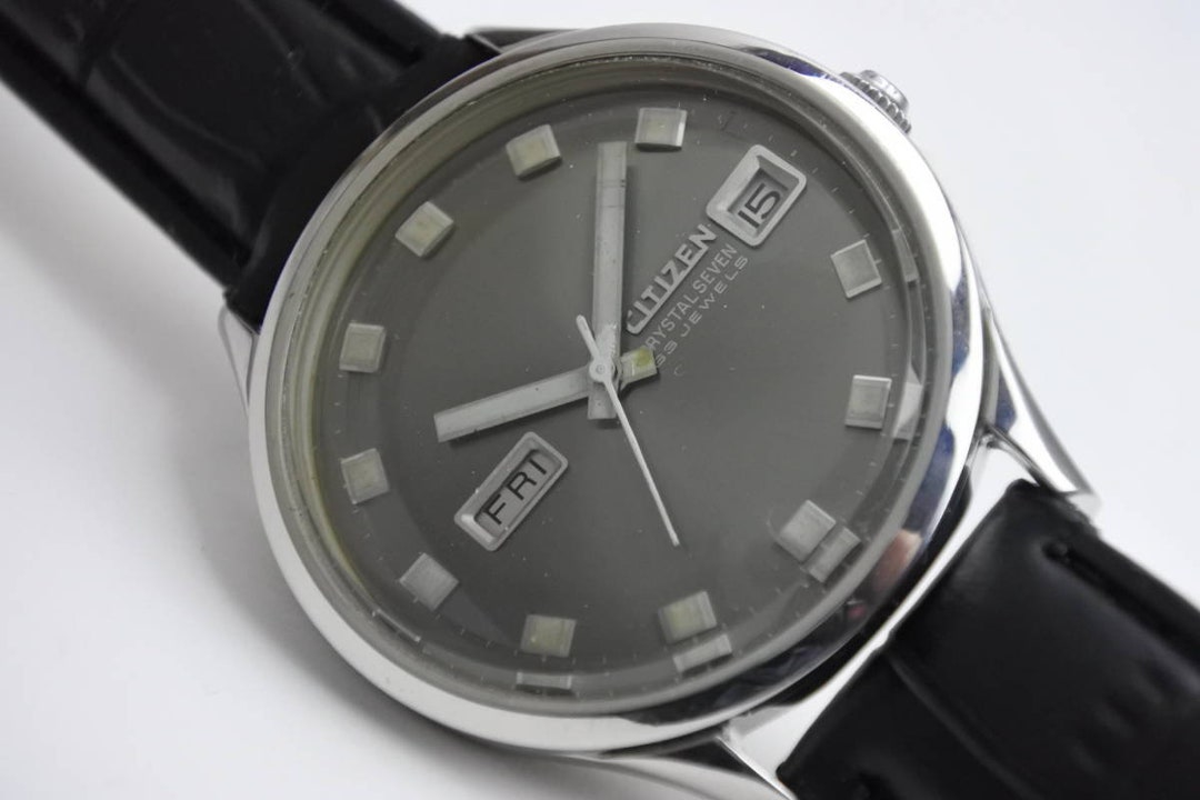 Vintage CITIZEN Crystal Seven 33 Jewels Automatic Watch 1968s - Etsy