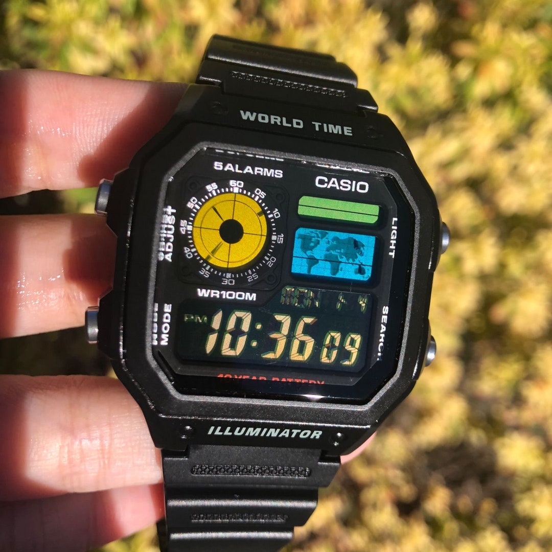 Modified Casio AE-1200 Hydromod Watch Rainbow / Casio MOD / - Etsy