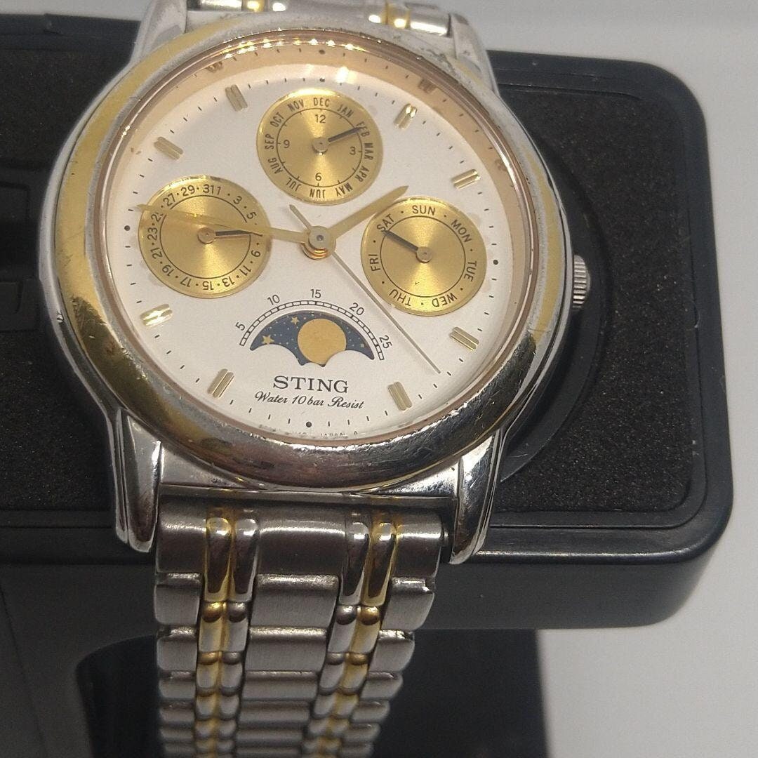 Vintage CASIO Sting Triple Moonphase Men's Quartz / Vintage Casio ...