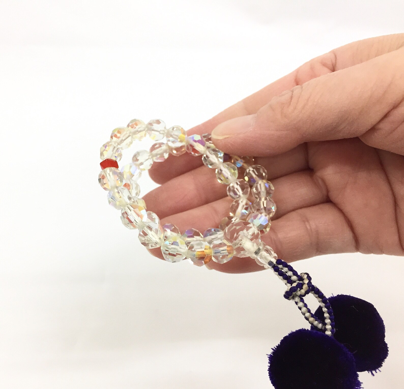 Vintage Rainbow Faceted Crystal Juzu Beads/ Crystal Buddhist | Etsy