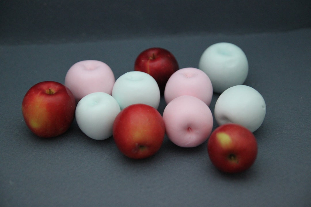 Mini Apple Handmade Silicone Mold,lime Handmade Silicone Mold Candle ...