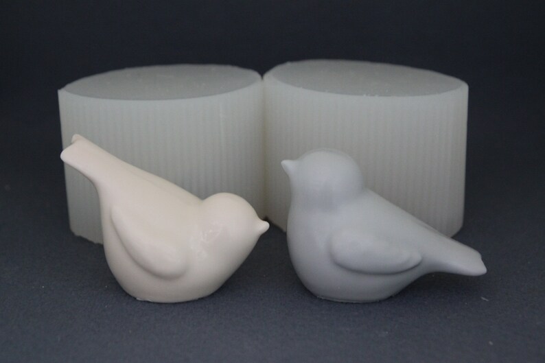Cute Birds Handmade Silicone Mold,candle Wax Soap Plaster Resin Polymer ...