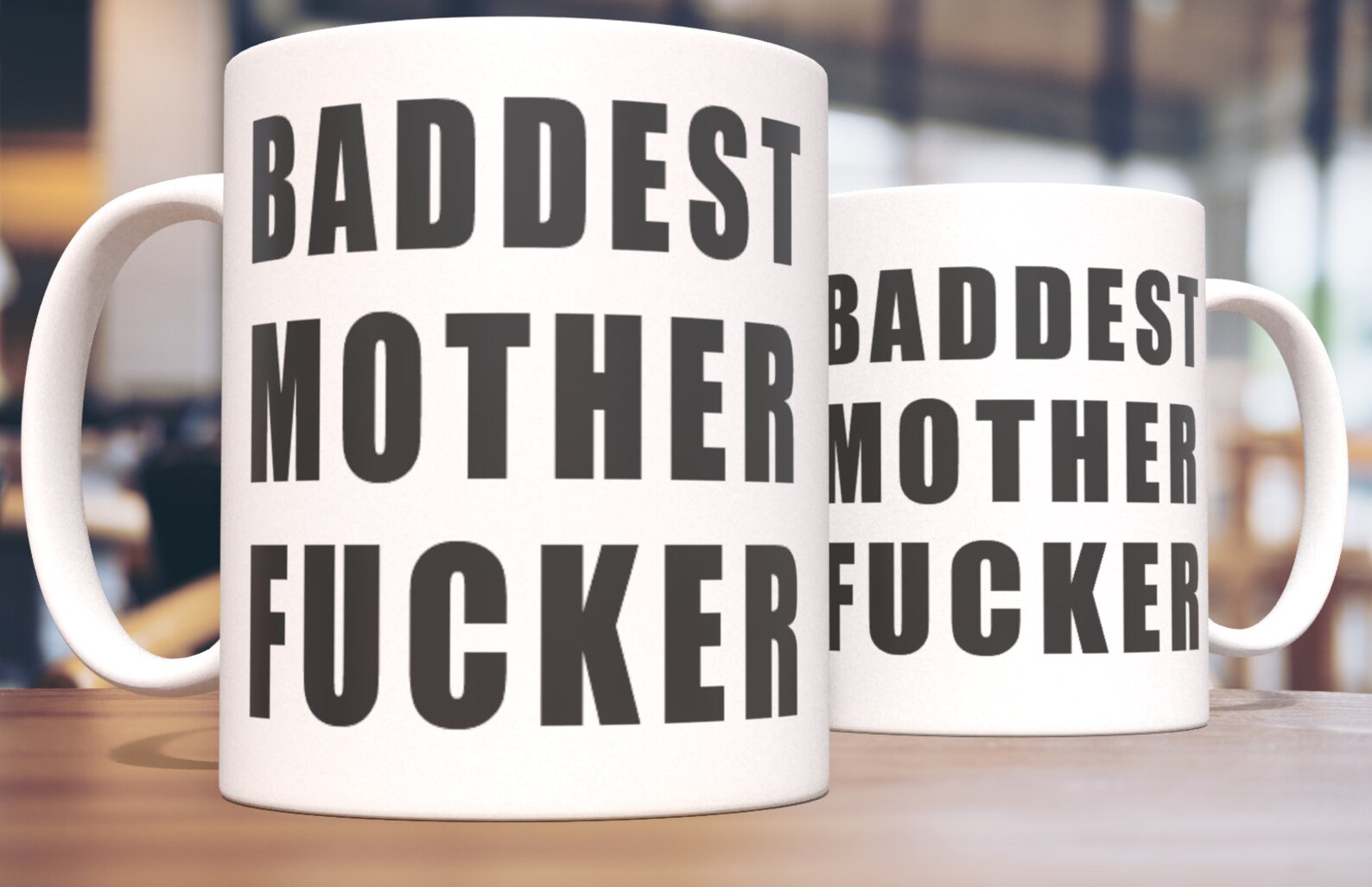 Baddest Mother Fucker Ceramic Coffee Cup Mug Like Seen On Etsy