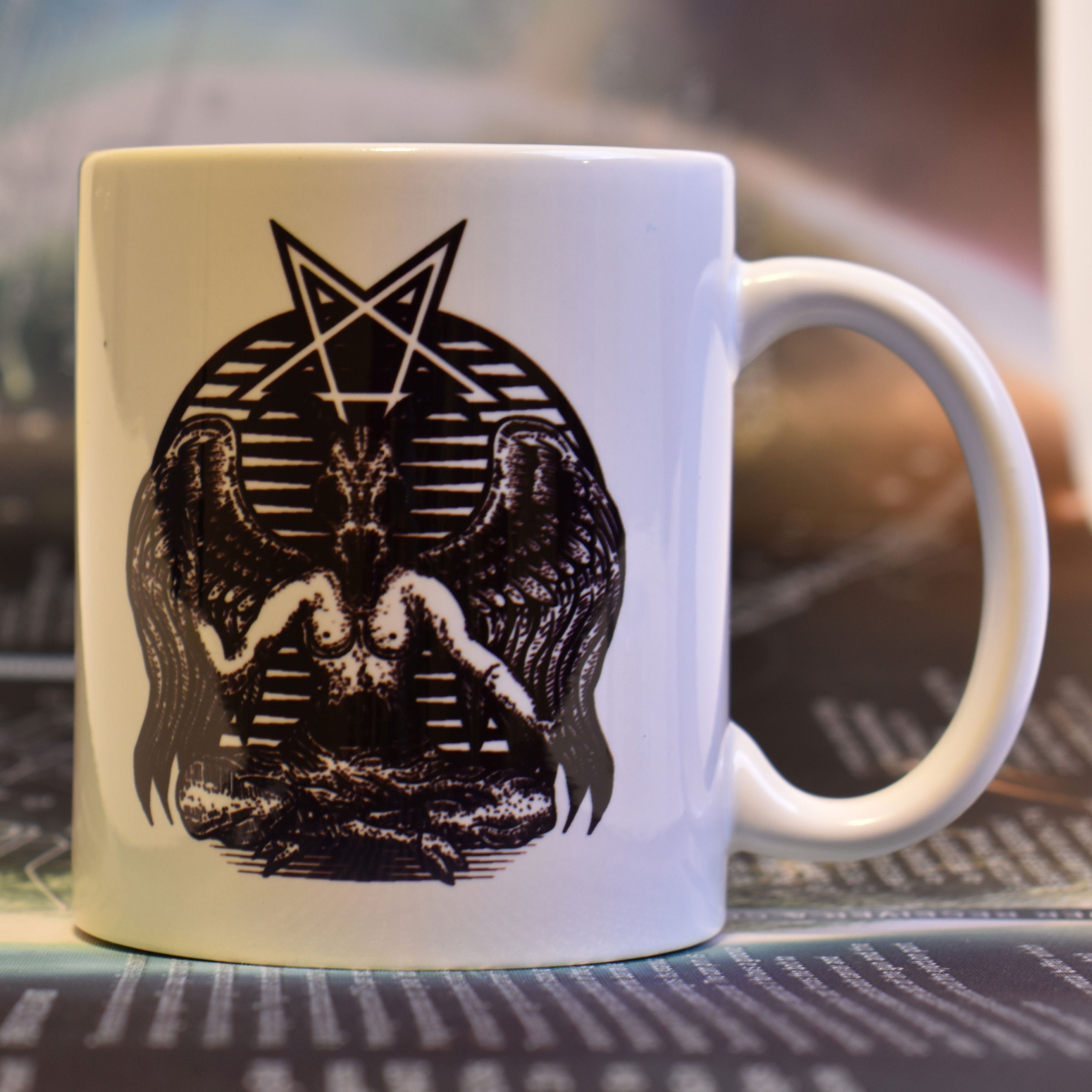 Drink Coffee Hail Satan Lucifer BAPHOMET 666 Devil - Etsy