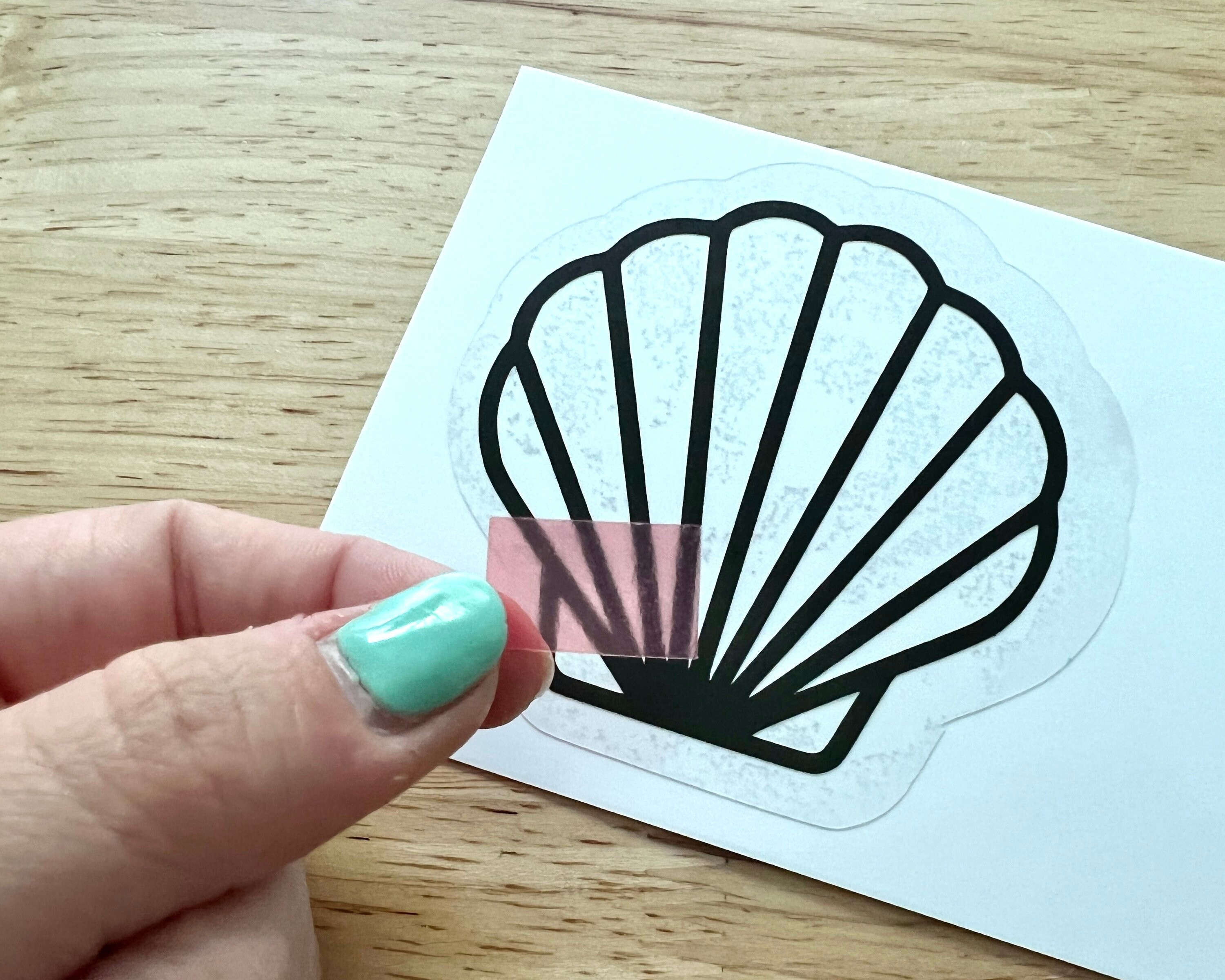 Seashell Suncatcher for Windows Suncatcher Sticker Kit - Etsy