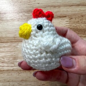 Mini Chicken Crochet Pattern, Chicken Plush Keychain Pattern PDF ...