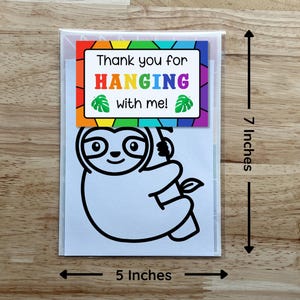 Sloth Party Favor for Kids, Rainforest Animal Craft Kit for Girls ...