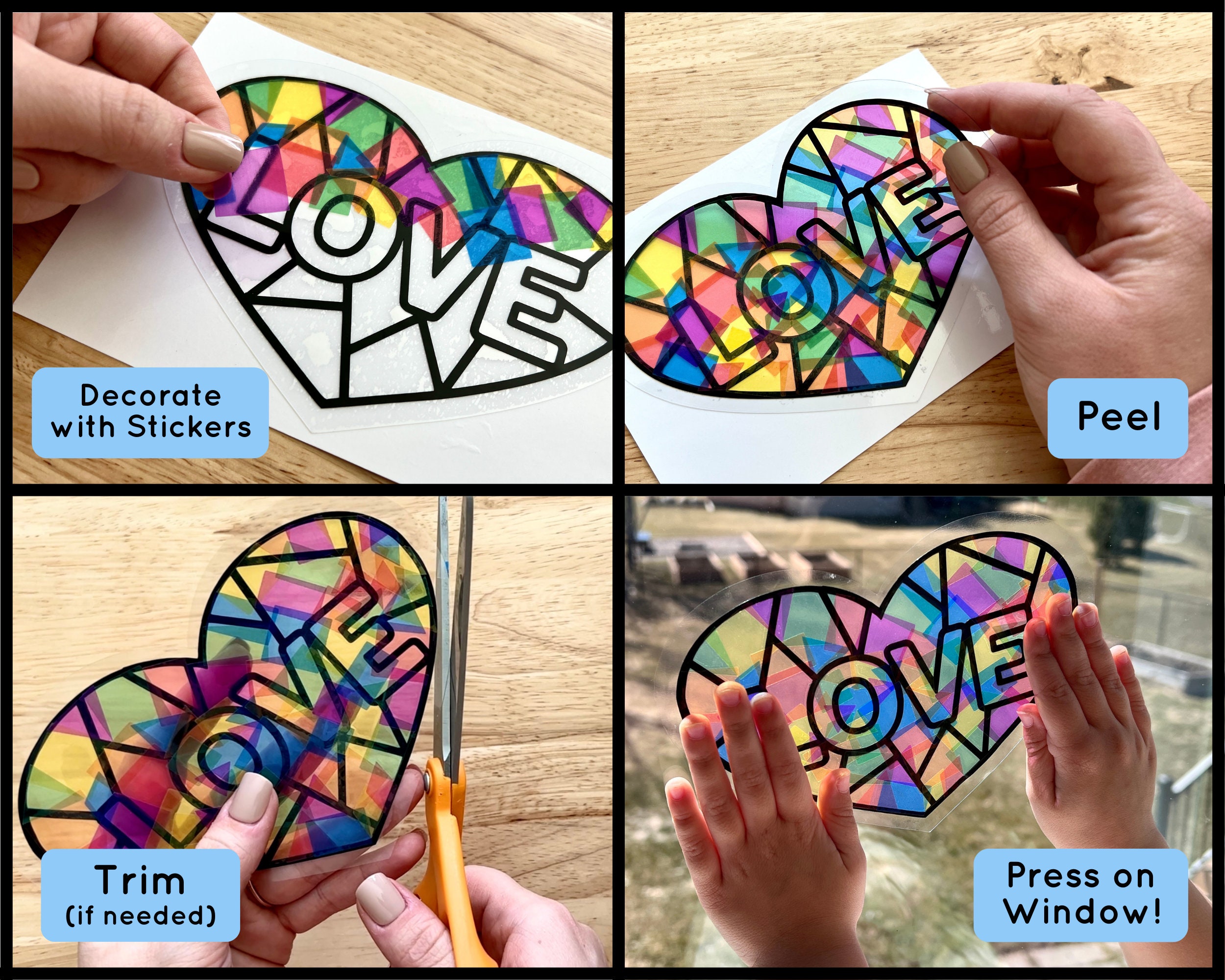 Fish Suncatcher Sticker Kit Fishing Craft Kit for Kids - Etsy