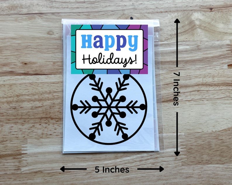 Snowflake Suncatcher Window Decal Set of 4, Winter Craft Kit for Kids ...