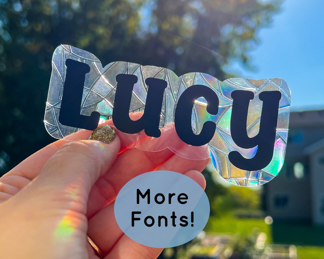 Personalized Suncatcher Stickers for Windows, Custom Name Rainbow Maker ...