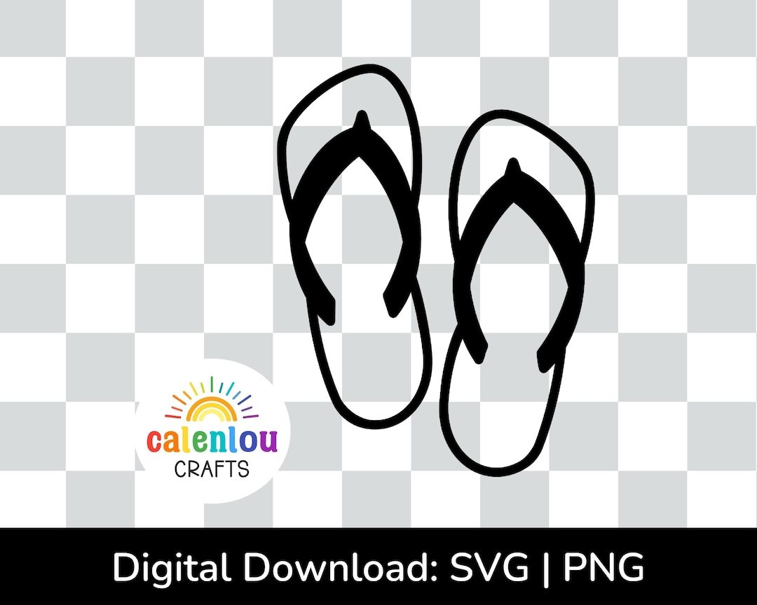 Sandals Outline PNG, SVG, Commercial Use Instant Digital Download ...