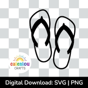 Sandals Outline PNG, SVG, Commercial Use Instant Digital Download ...