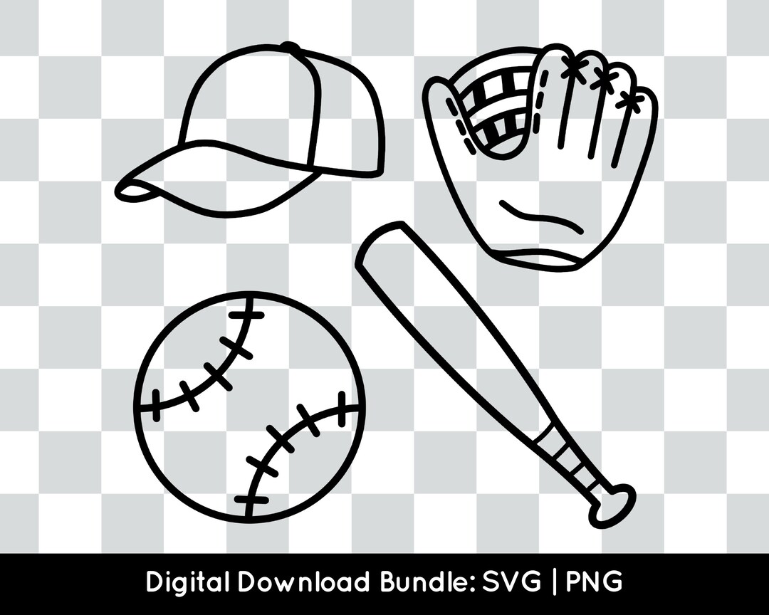 Baseball Bundle PNG SVG, Commercial Use, Softball Svg Cut File for ...