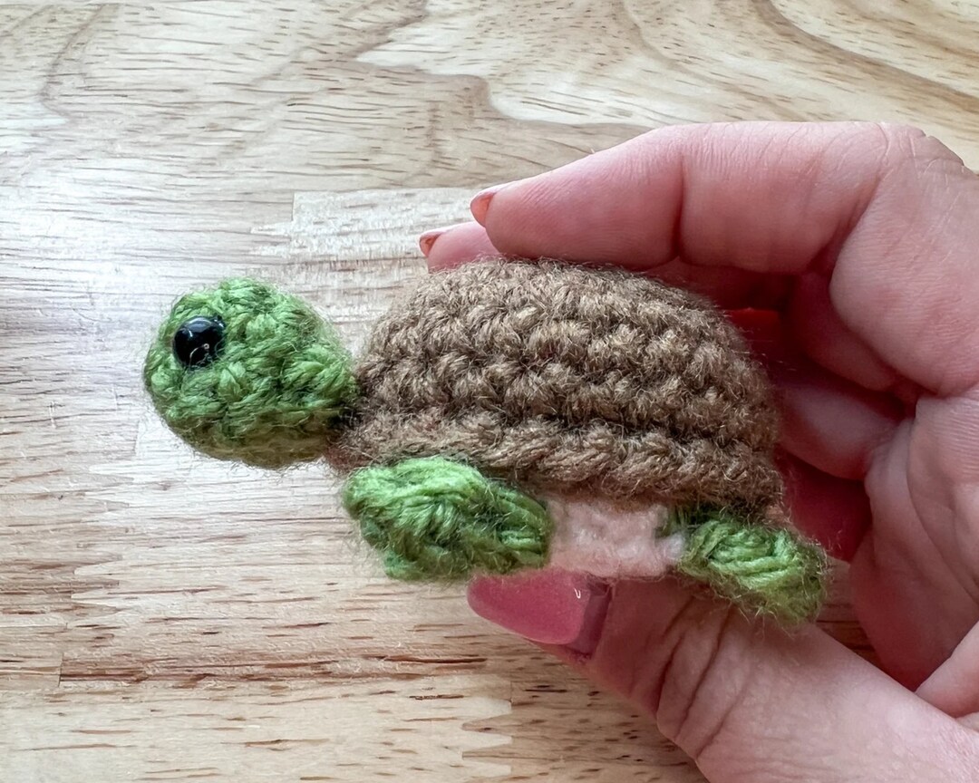 Mini Turtle Crochet Pattern No Sew Turtle Amigurumi Pattern - Etsy