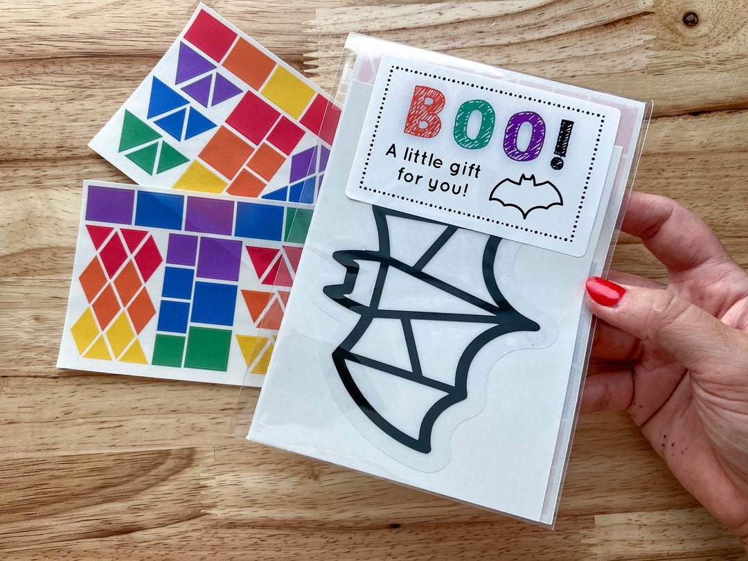 Bat Suncatcher Craft Kit for Kids, Halloween Craft DIY, Halloween Party ...