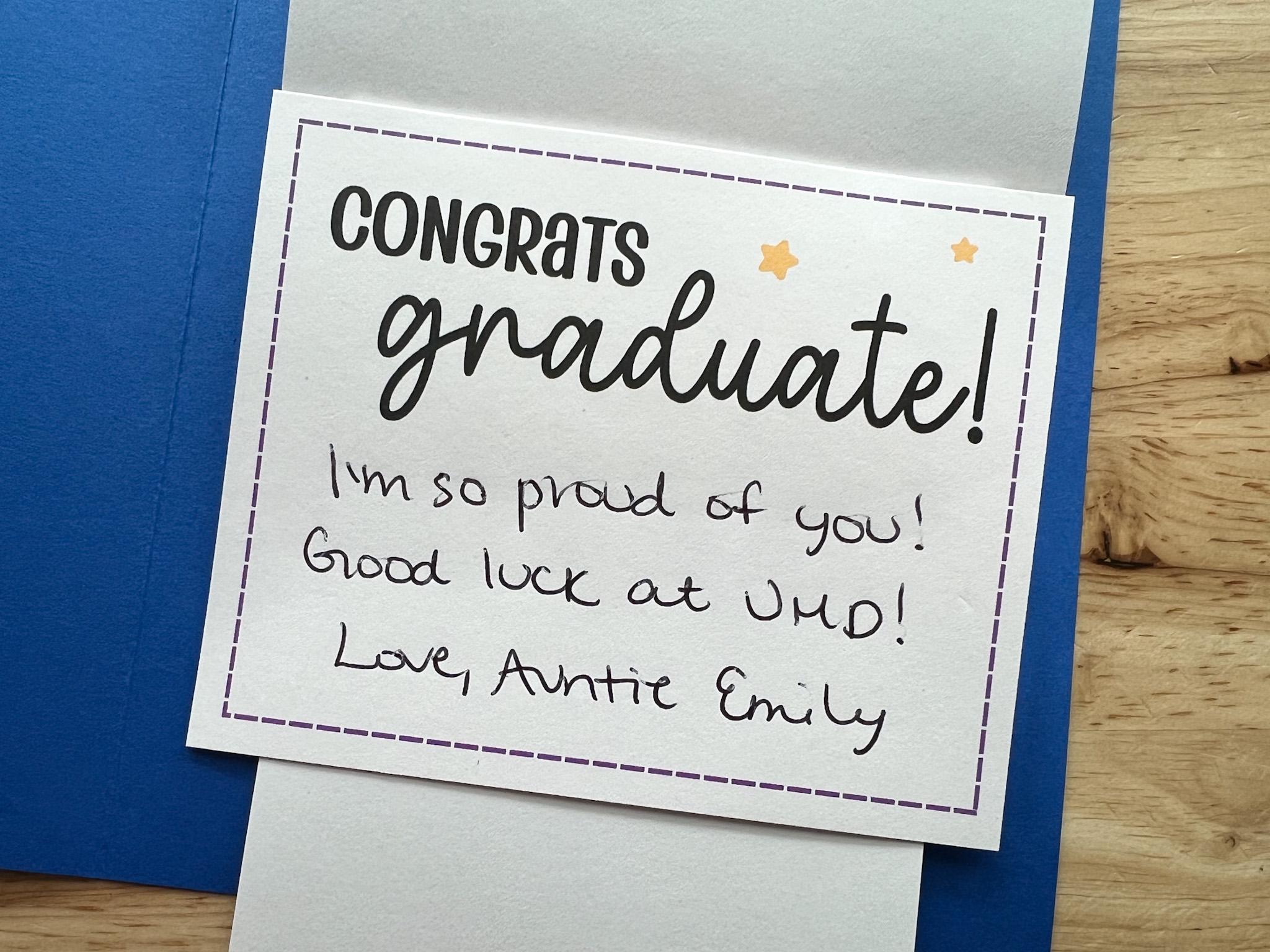 DIGITAL DOWNLOAD Waterfall Gift Card Holder Graduation Printable, Grad ...