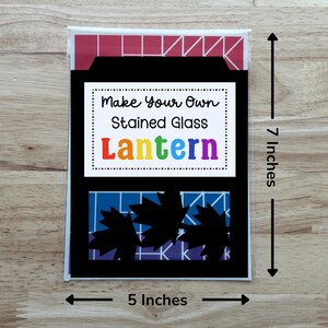 Fall Lantern Craft Kit for Kids, Luminaries Fall Decor, Sticker Crafts ...