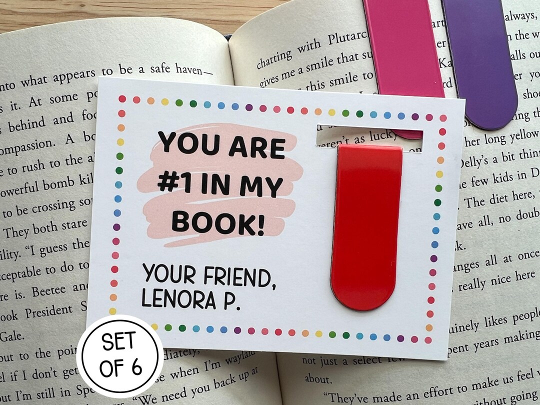 Bulk Valentines Day Favors for Kids, Magnetic Bookmarks for Students ...