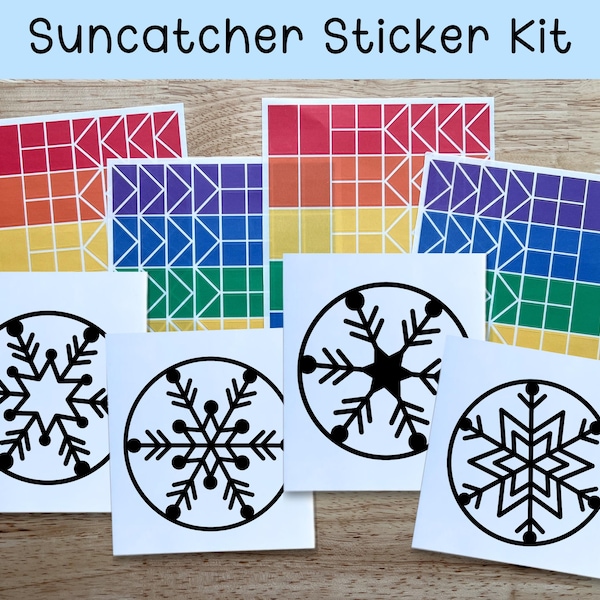 Snowflake Suncatcher - Etsy