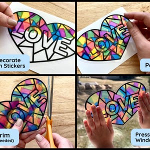 Mom Suncatcher Sticker for Window, Mothers Day Gift From Kids, DIY ...