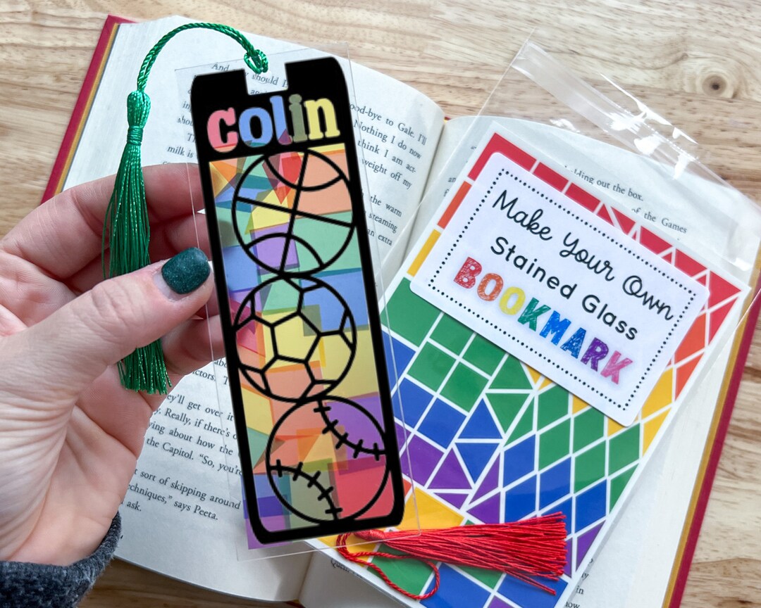 DIY Personalized Sports Bookmark Craft Kit for Boys Soccer - Etsy