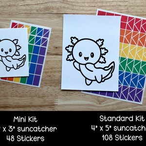 Axolotl Suncatcher Craft Kit for Kids, Ocean Party Activity, Axolotl ...