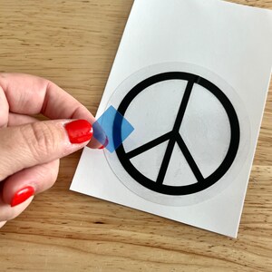 Peace Sign Sticker Suncatcher Decal Boho Craft Kits for Kids - Etsy