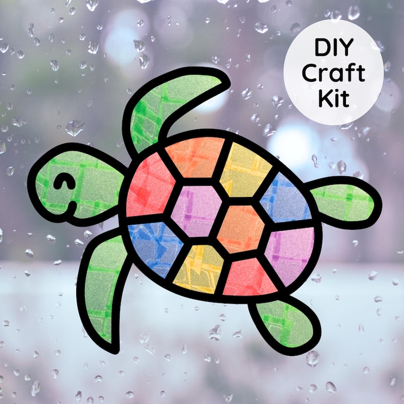 Turtle Suncatcher - Etsy