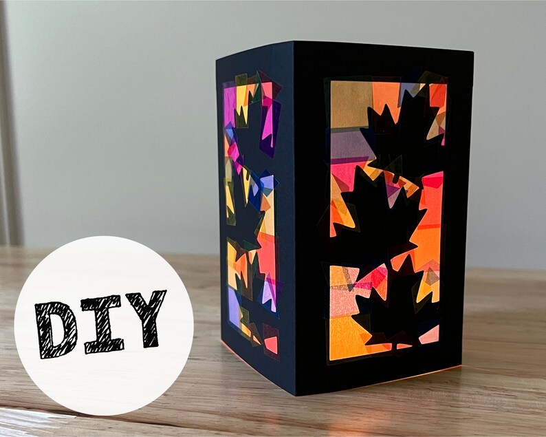 Fall Lantern Craft Kit for Kids Luminaries Fall Decor - Etsy